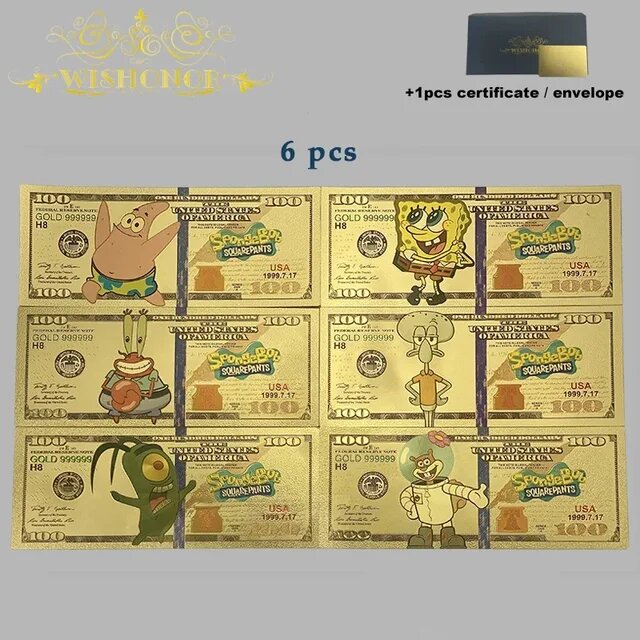 Miniso 2026 года, все стили, красивые наборы банкнот Disney Anime, золотая аниме-карта из 24-каратного золота для коллекции,