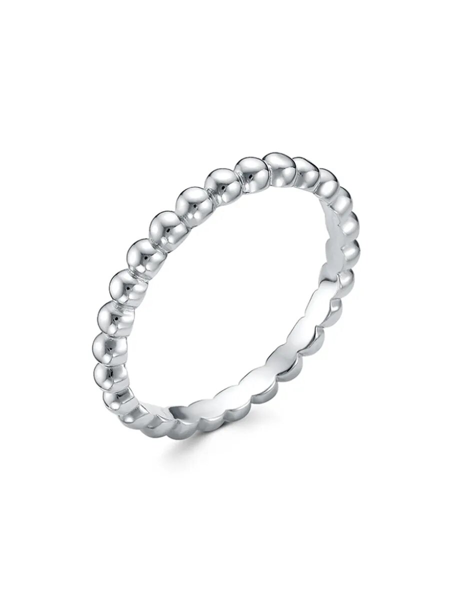 Кольцо дорожка, тонкое, серебро, 925 проба, родирование