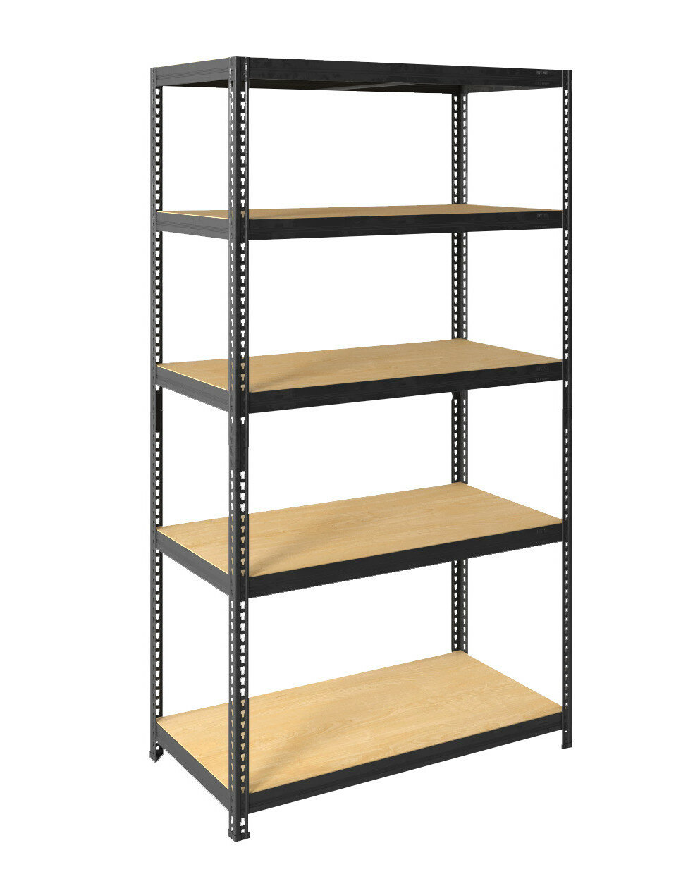 Стеллаж металлический SBL S24499373309, 1800х900x400 мм, 5 ДВП-полок, 750 кг