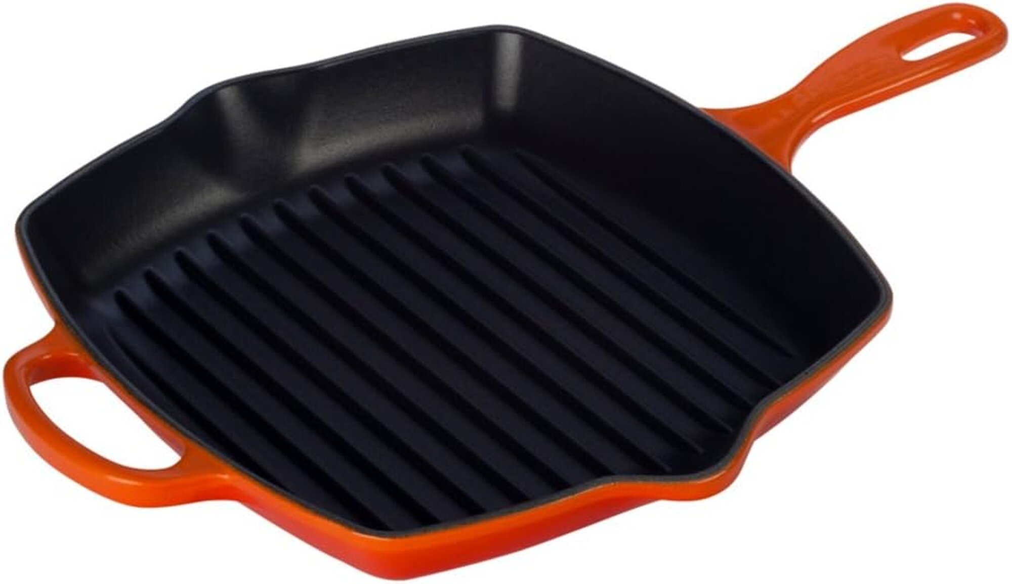 Чугунная сковорода-гриль Le Creuset Signature, квадратная, 26 см, цвет оранжевый LS2021-262