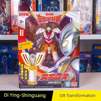 Умный креативный Ultraman Tiga Mecha Fusion Transformation Robot Zero Toy Ultra Motorcycle Taiga Ross Ультрамен