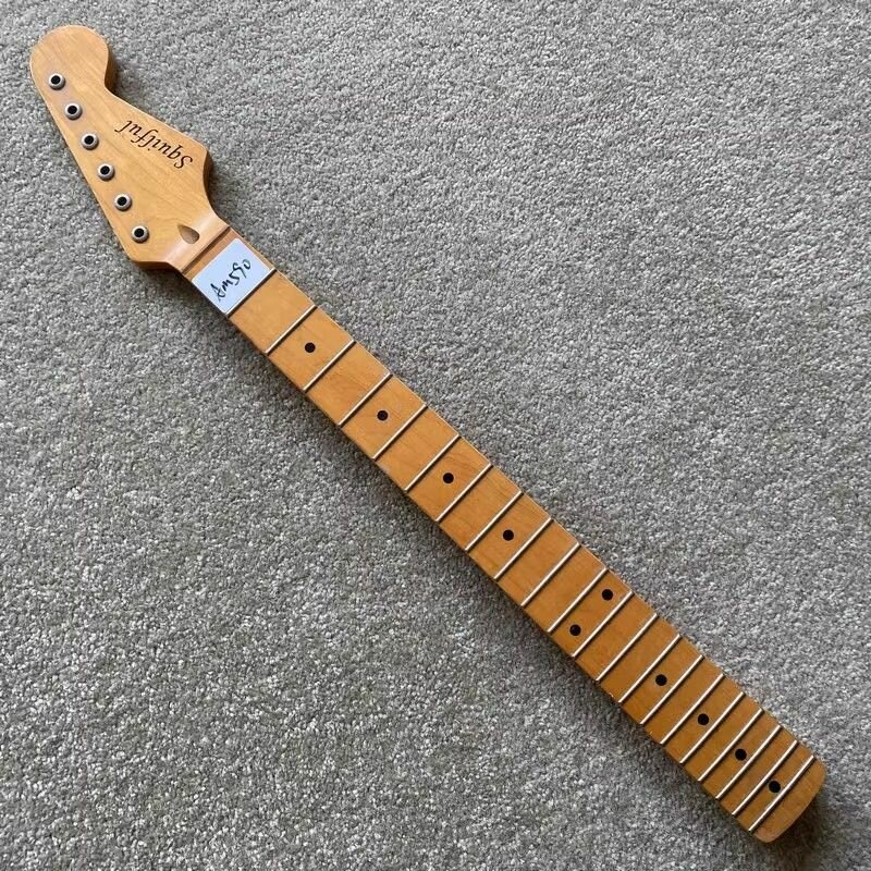 Гриф для электрогитары ST (21 лад, клен, ретро-цвет, правша) замена и сборка AM590