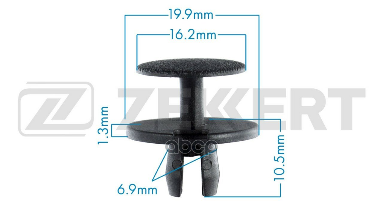 Клипса крепёжная BMW (миним. кол-во заказа 10 шт) Zekkert арт. be-2340