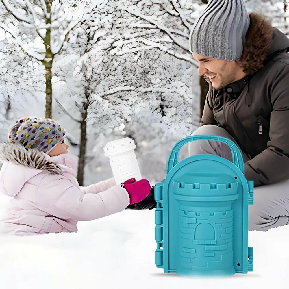 Снеговик игрушка для лепки, Снежколеп для малышей, DIY для снегом и песком снаружи, подарочная, 1 шт