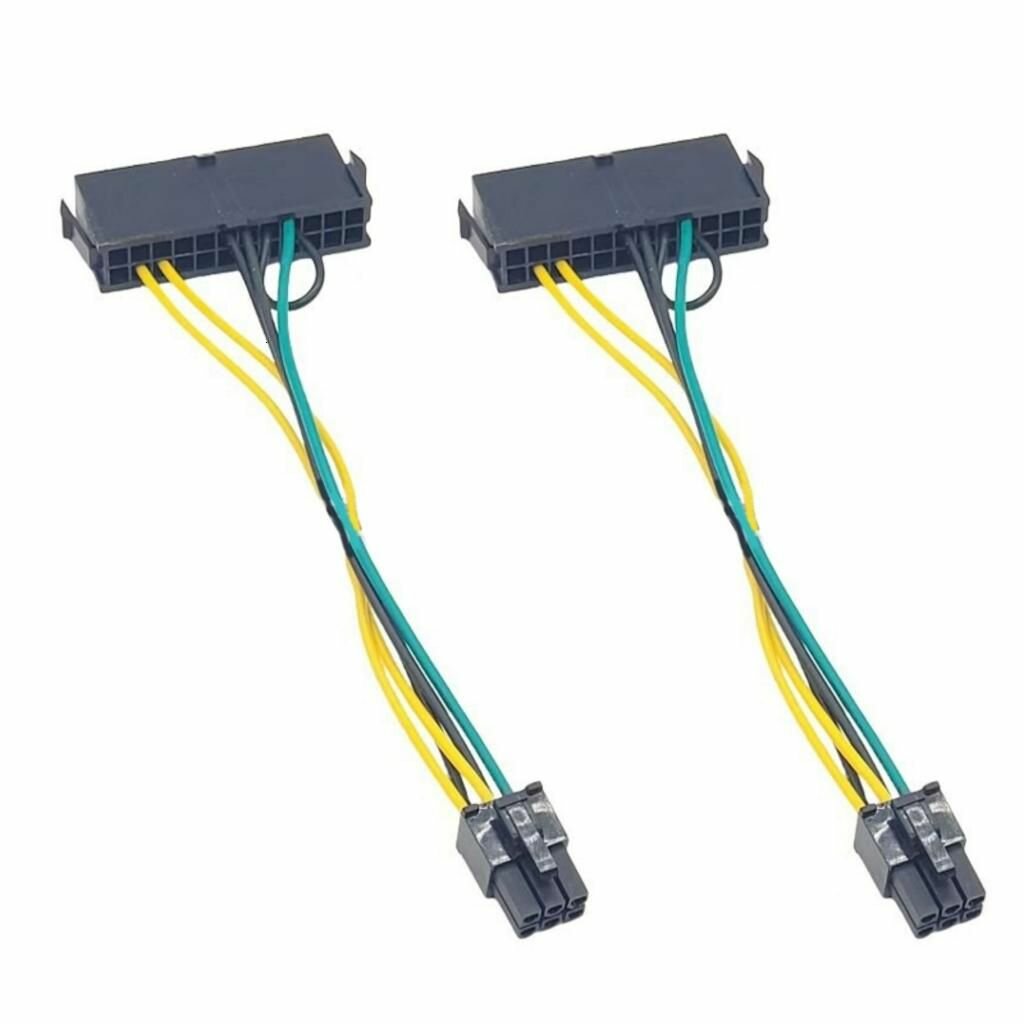 24Pin-6Pin адаптер питания для материнской платы, 2pc