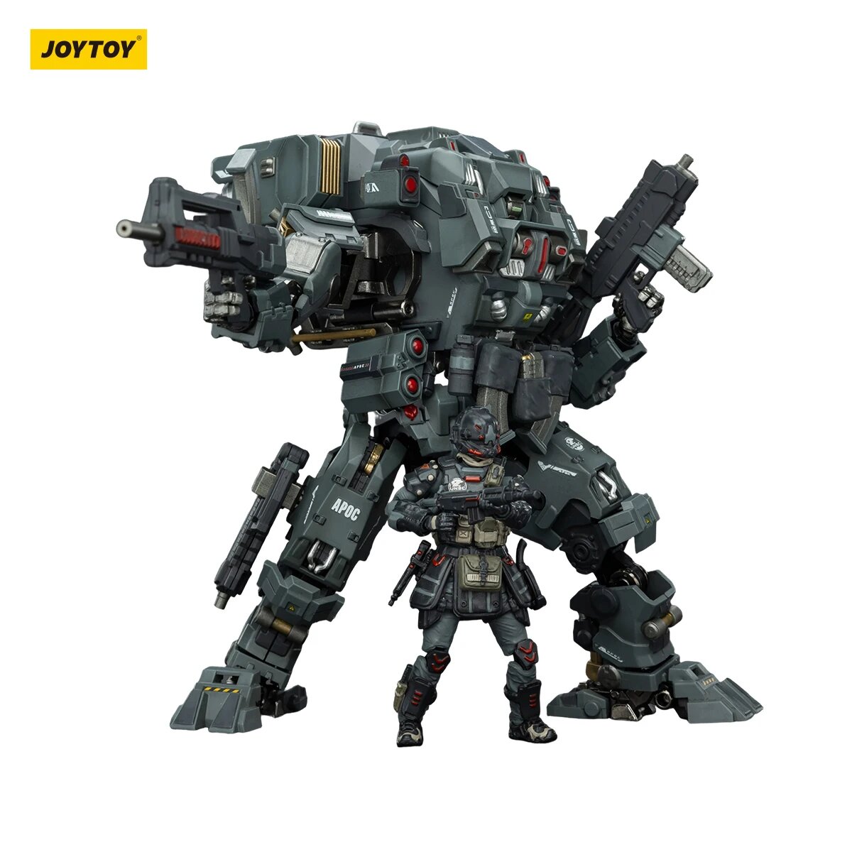 JOYTOY Dark Source 1/25 Фигурка APOC Bedrock Albus, Серый, MirageMulti
