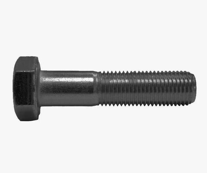 Болт черный М12х50 с неполной резьбой (1кг/19шт) без покрытия DIN 931