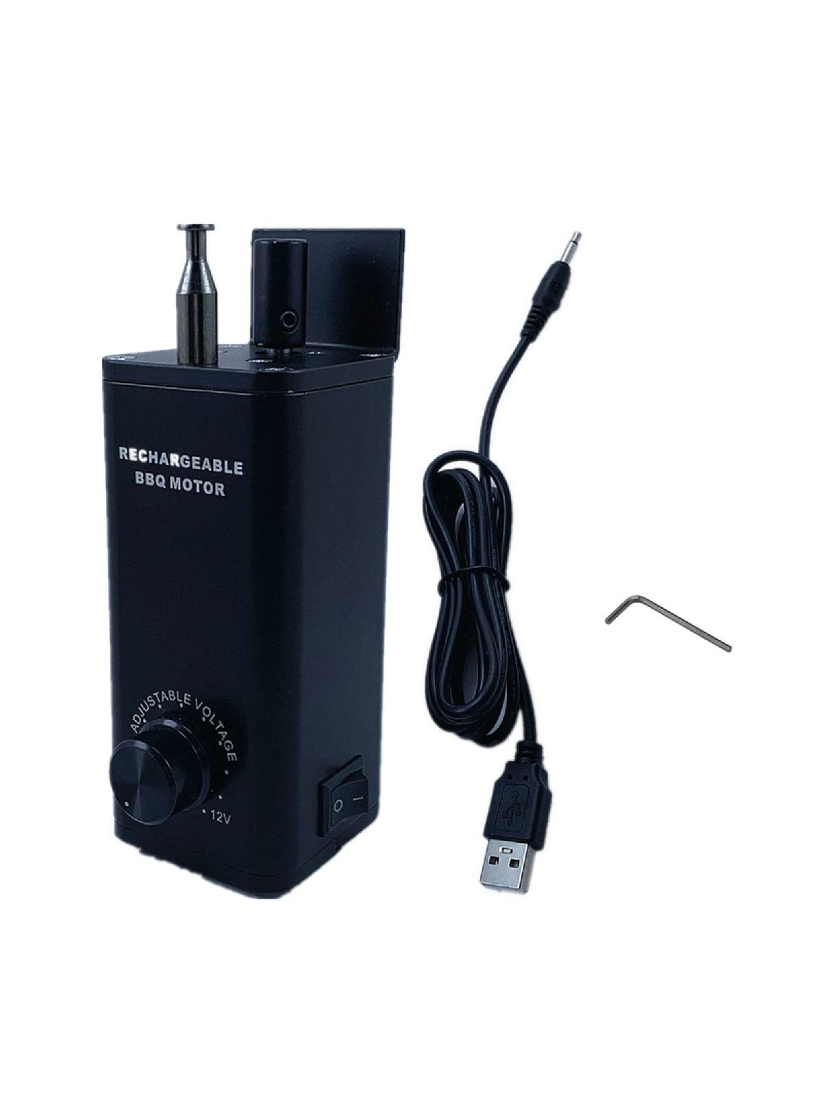Перезаряжаемый двигатель для барбекю, двигатель для духовки с регулируемой скоростью вращения