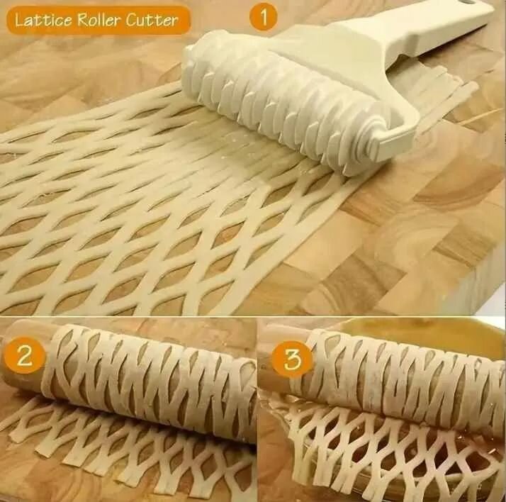 Ролик для теста тесторезка, 20 см х 12 см, 1 предм.