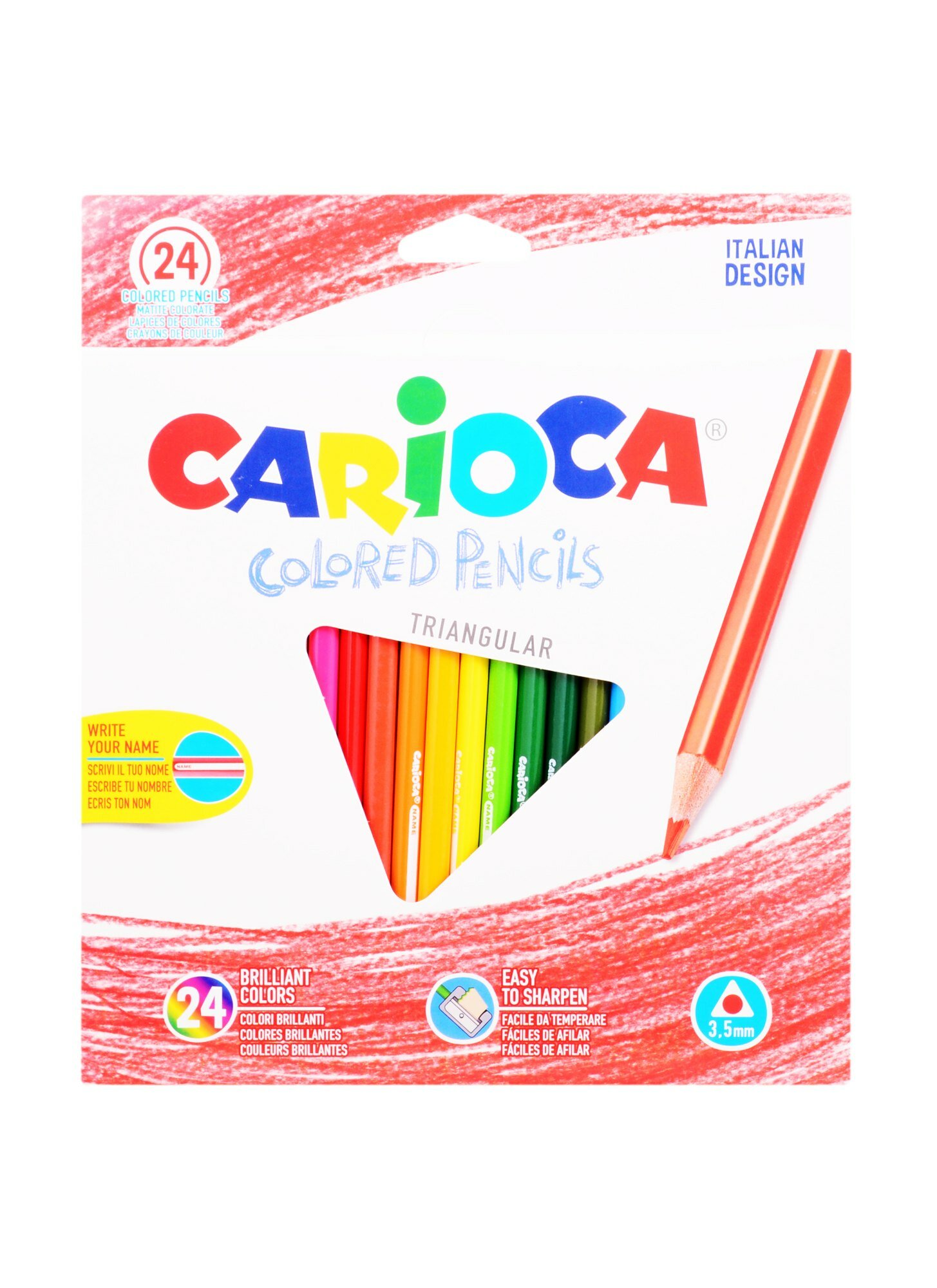 Карандаши цветные Carioca, 24 цвета