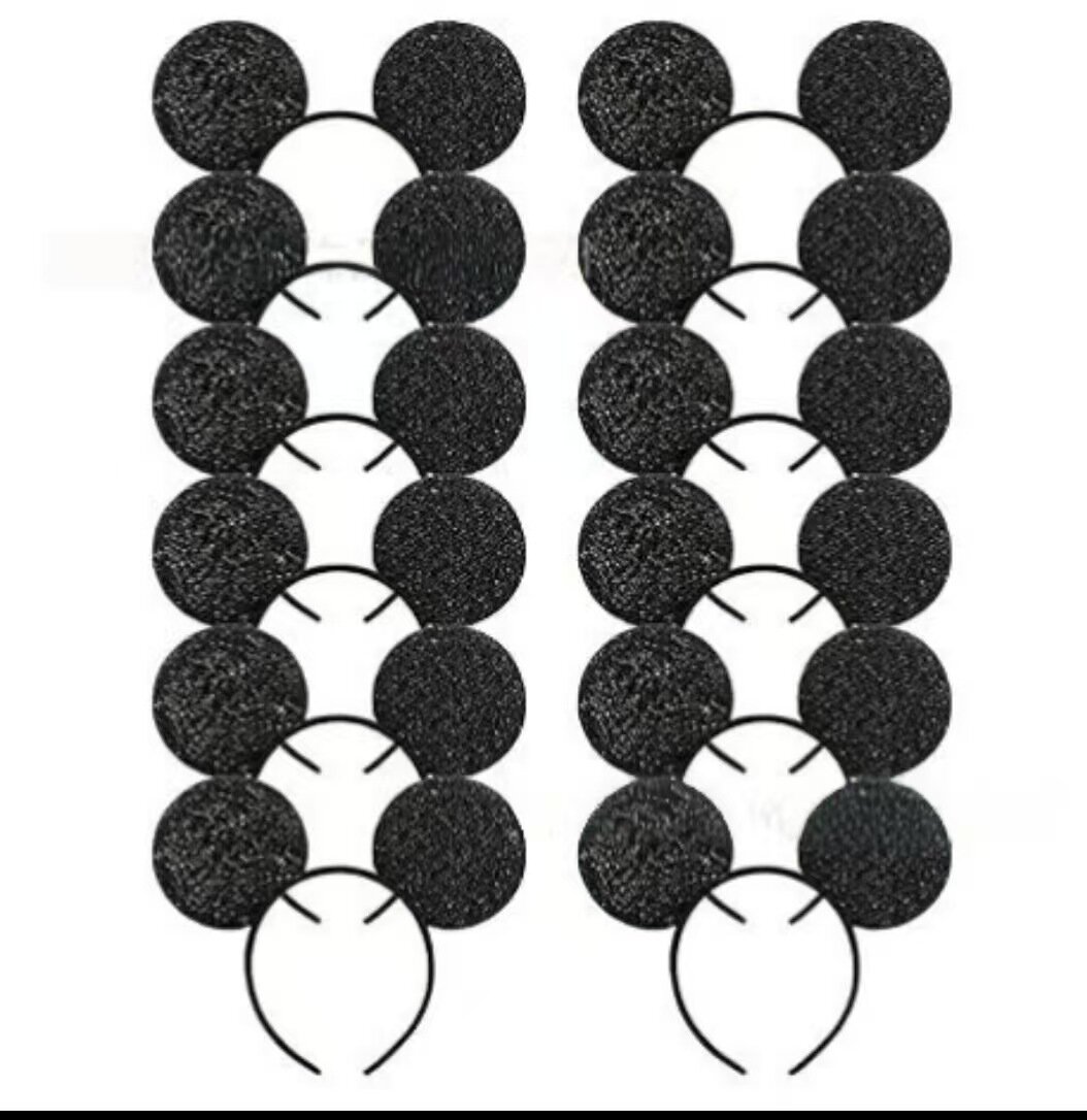 Набор детских повязок на голову с Микки Маусом для девочек, милые повязки с Микки и Минни, черный бант, головные уборы для выступлений