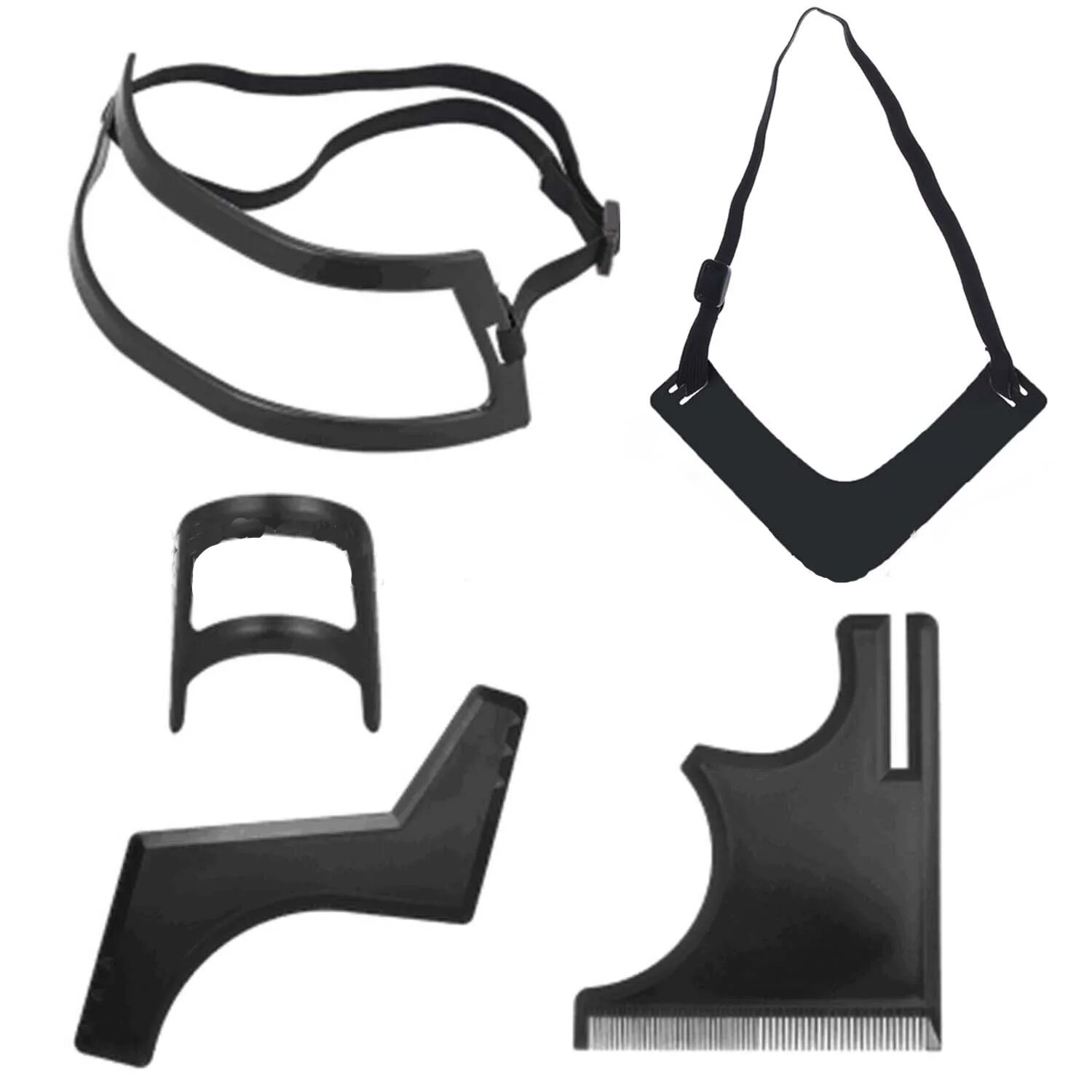 5 шт, набор для стрижки волос, бородка, декольте, шаблон для бритья, линия волос, инструмент для формирования бороды, стрижка волос, уход за волосами, парикмахерские принадлежности