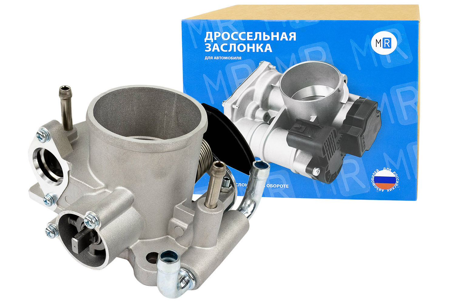 Дроссельная заслонка увеличенного диаметра 52 мм MR на ВАЗ 2101-2115, Лада Приора, Калина, Гранта
