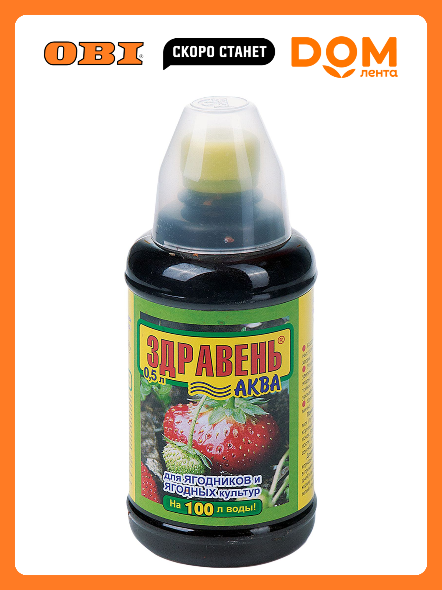 Удобрение Здравень для ягодников и ягодных культур 500 мл