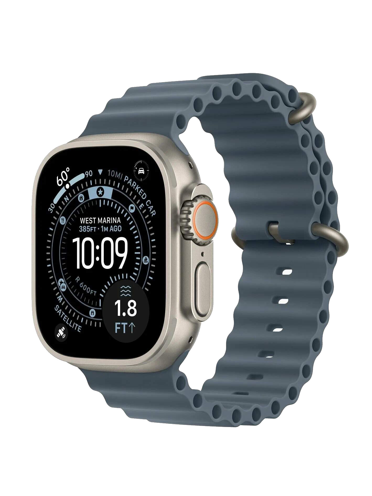 Умные часы Apple Watch Ultra 3 49mm Natural Titanium Case with Anchor Blue Ocean Band