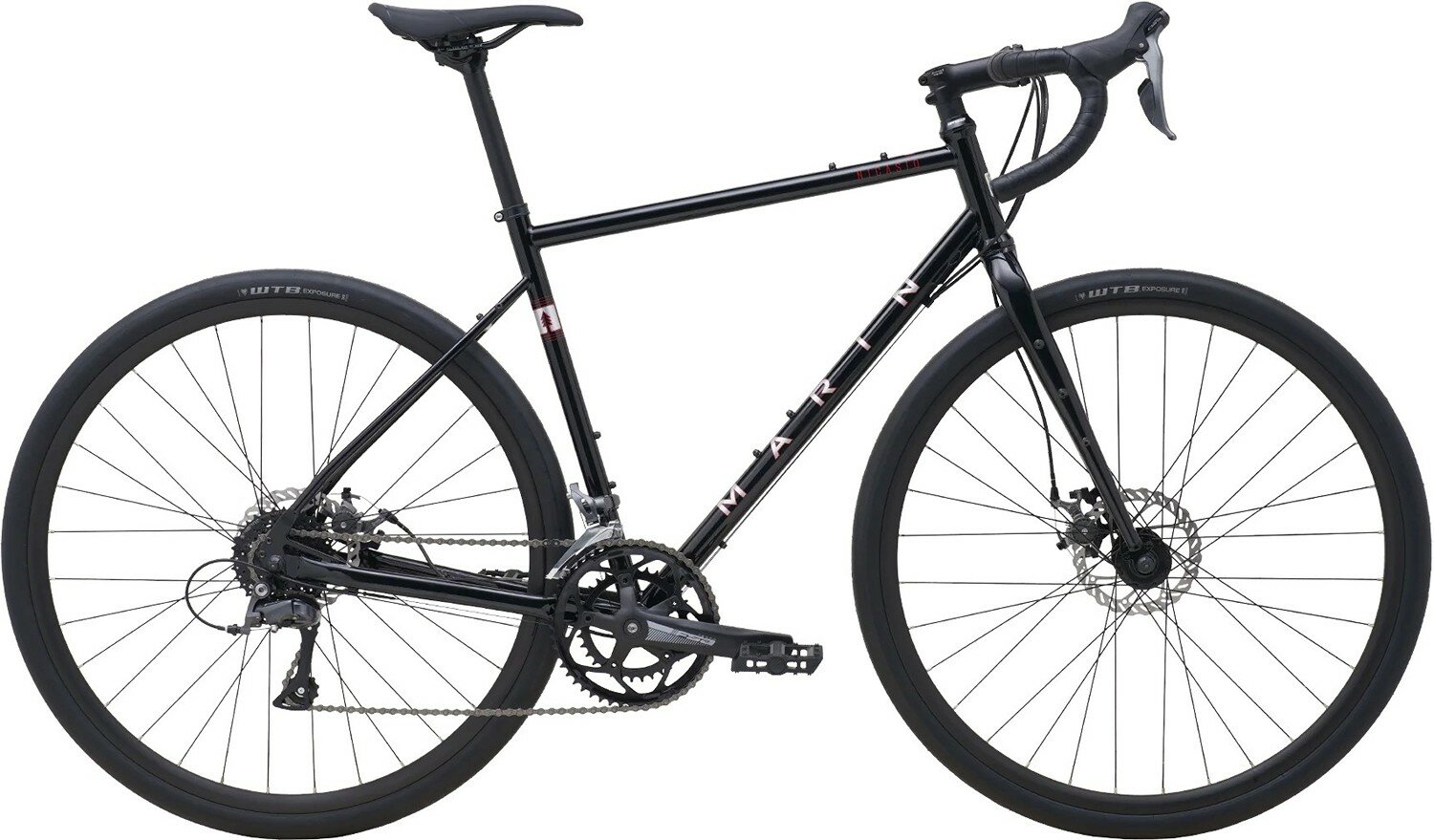 Велосипед гравийный Marin Nicasio 1 700C (2025), рама 58 см, цвет Черный