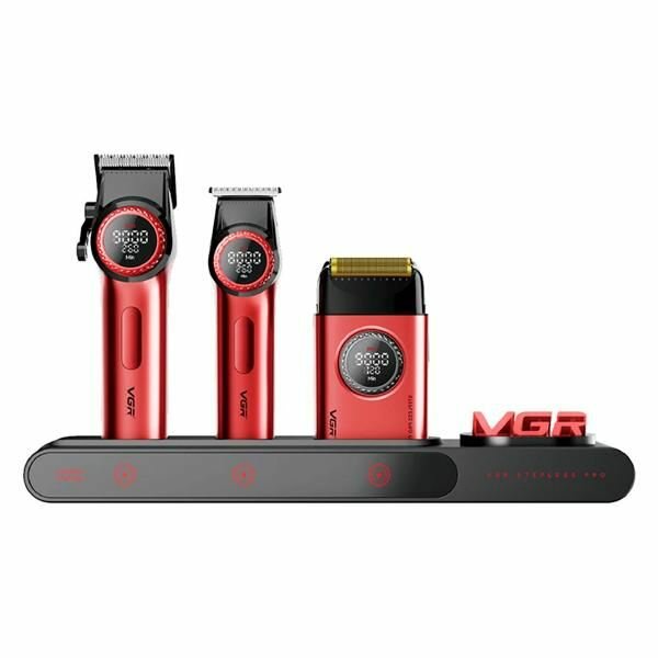 Машинка для стрижки волос VGR Professional Pro 3 in 1 красный
