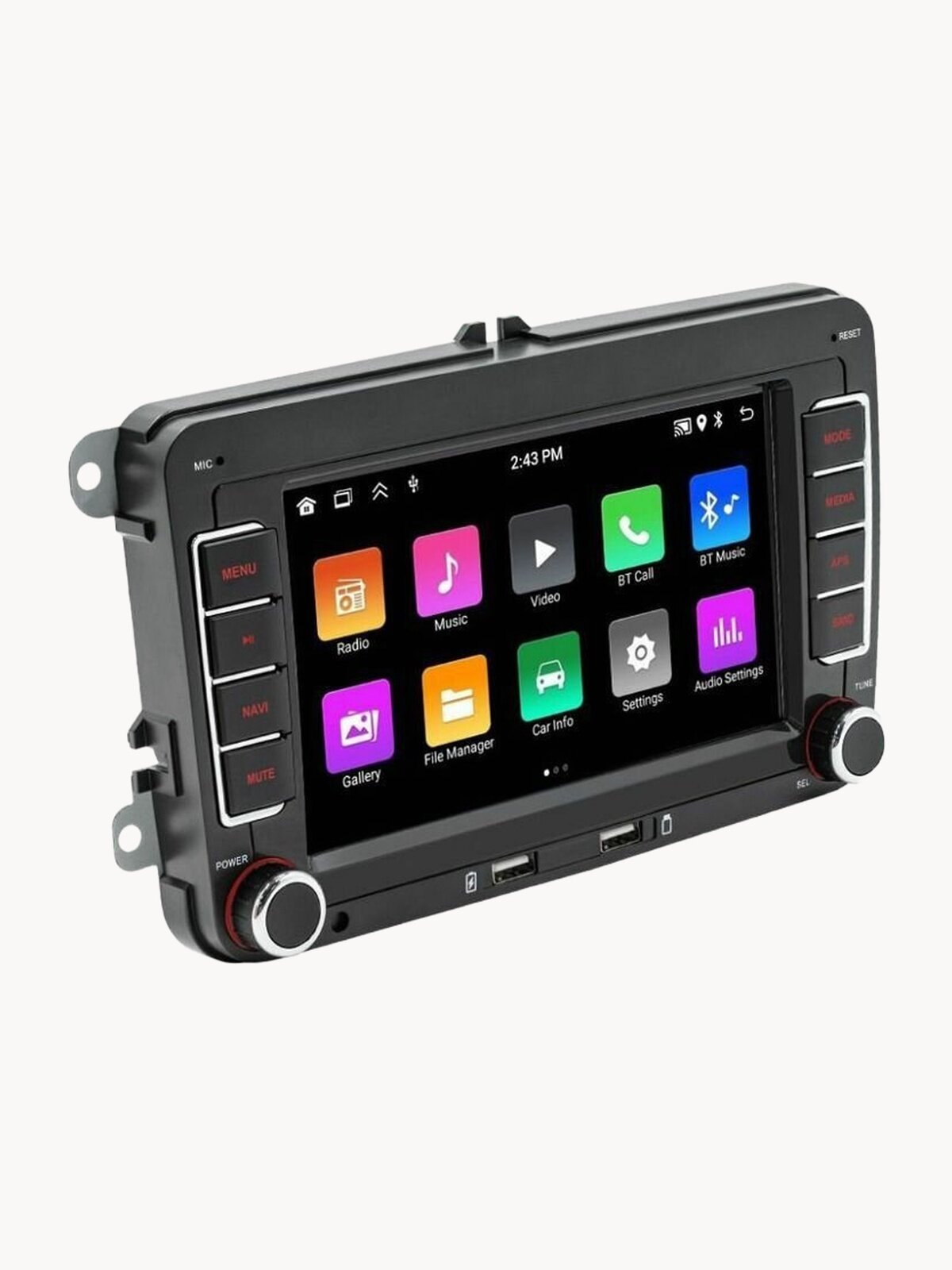 Магнитола Volkswagen, 4+64ГБ WIFI, 2DIN, для Golf/Polo/PASSAT/SEAT/Skoda, с сенсорным управлением, выгодный