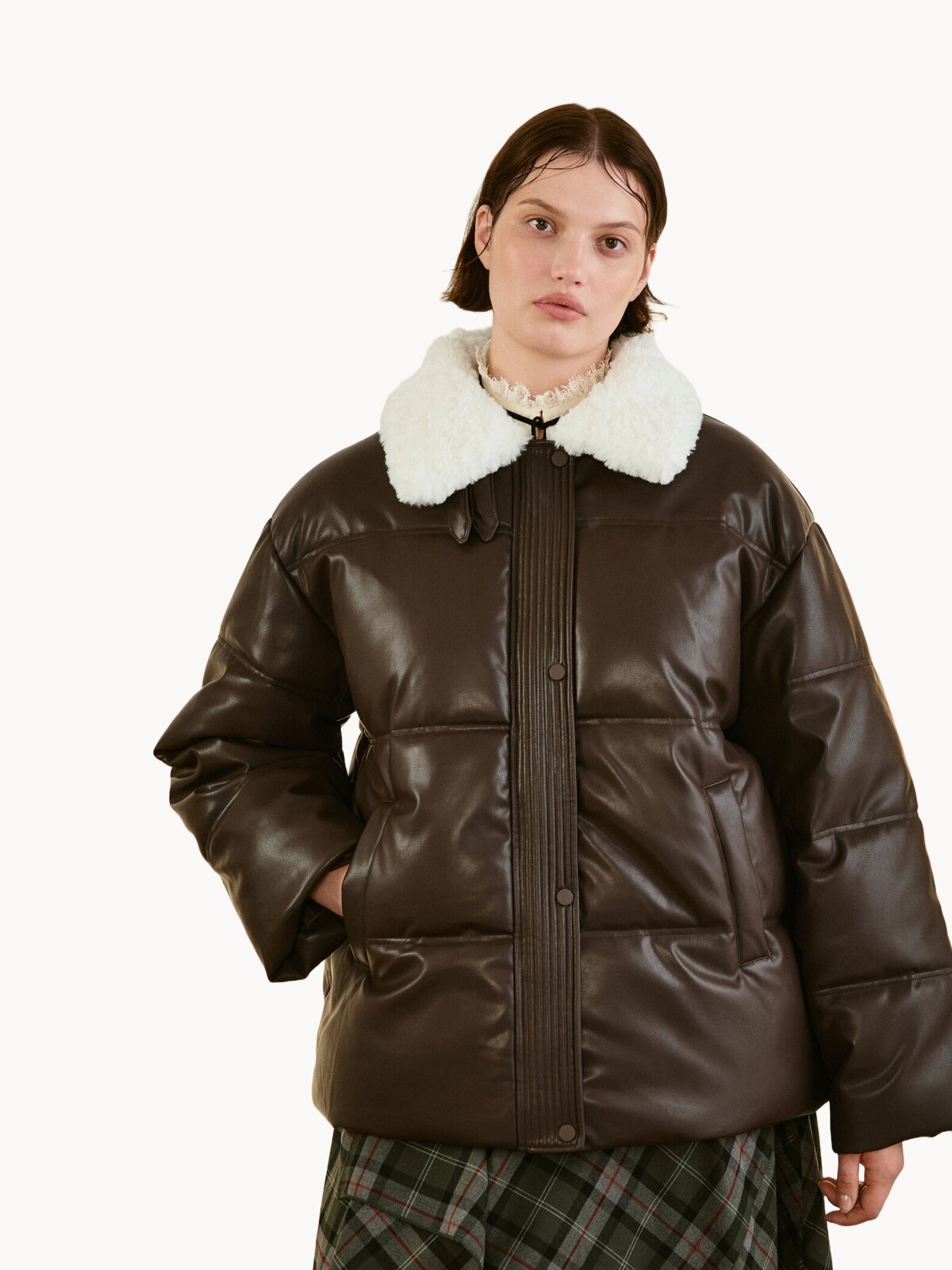 Куртка кожаная Plus Size