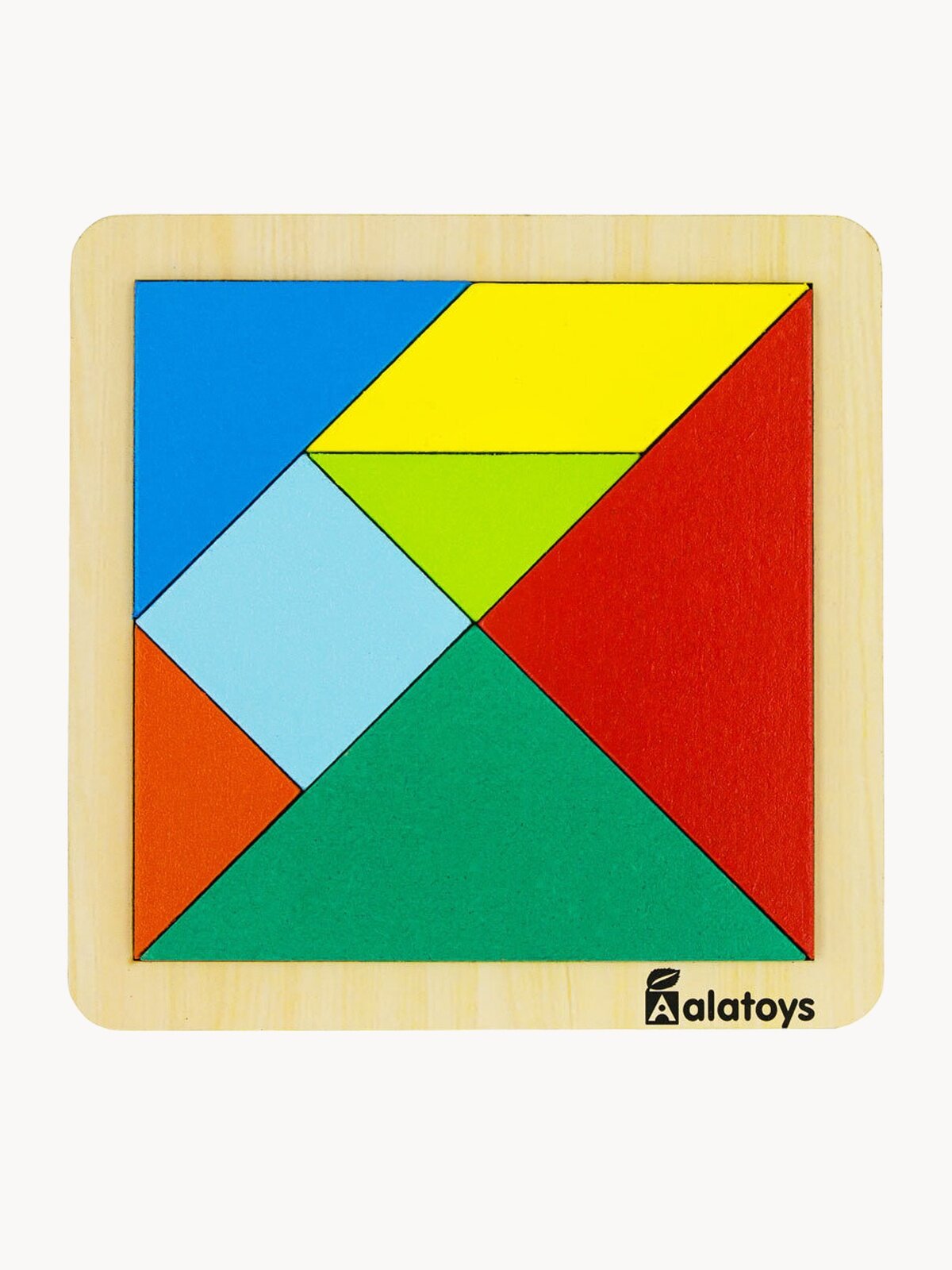 Танграм, 20 заданий, 7 деталей, 10 двусторонних карточек, арт. ТГ01