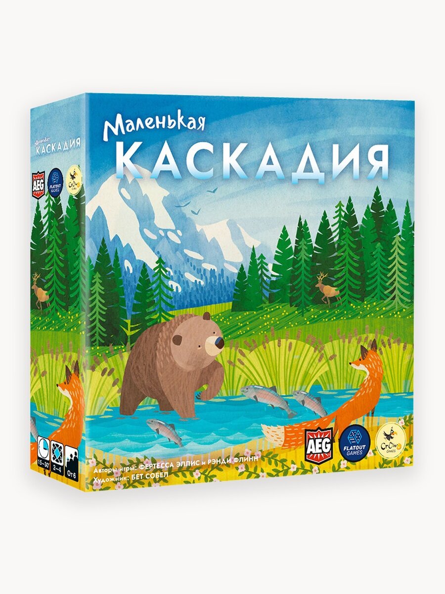 Настольная игра Crowd Games Маленькая Каскадия (семейная, от 2 до 4 игроков)