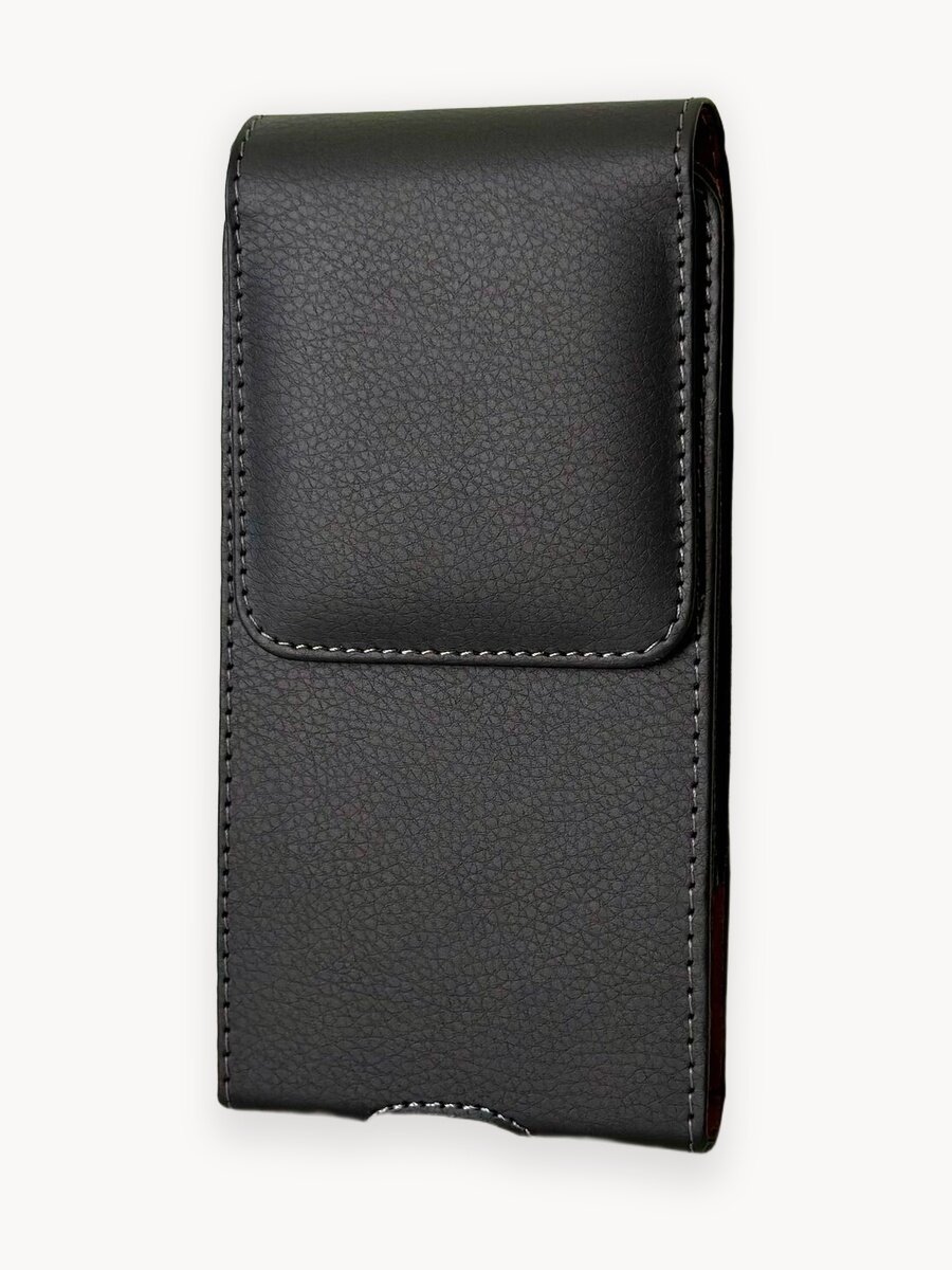 Чехол сумка кобура для телефона вертикальный черный размер 85 мм на 175 мм 6.5" с магнитной застежкой