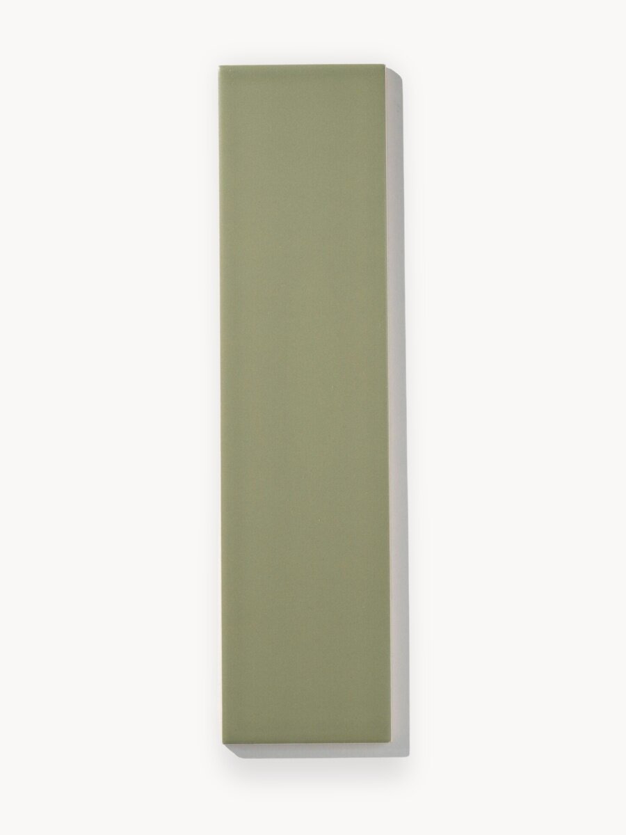 Керамическая плитка настенная Аник авокадо матовая 44 шт 30х7,5 см мелкоформатная Йорта для ванной, для кухни, фартука