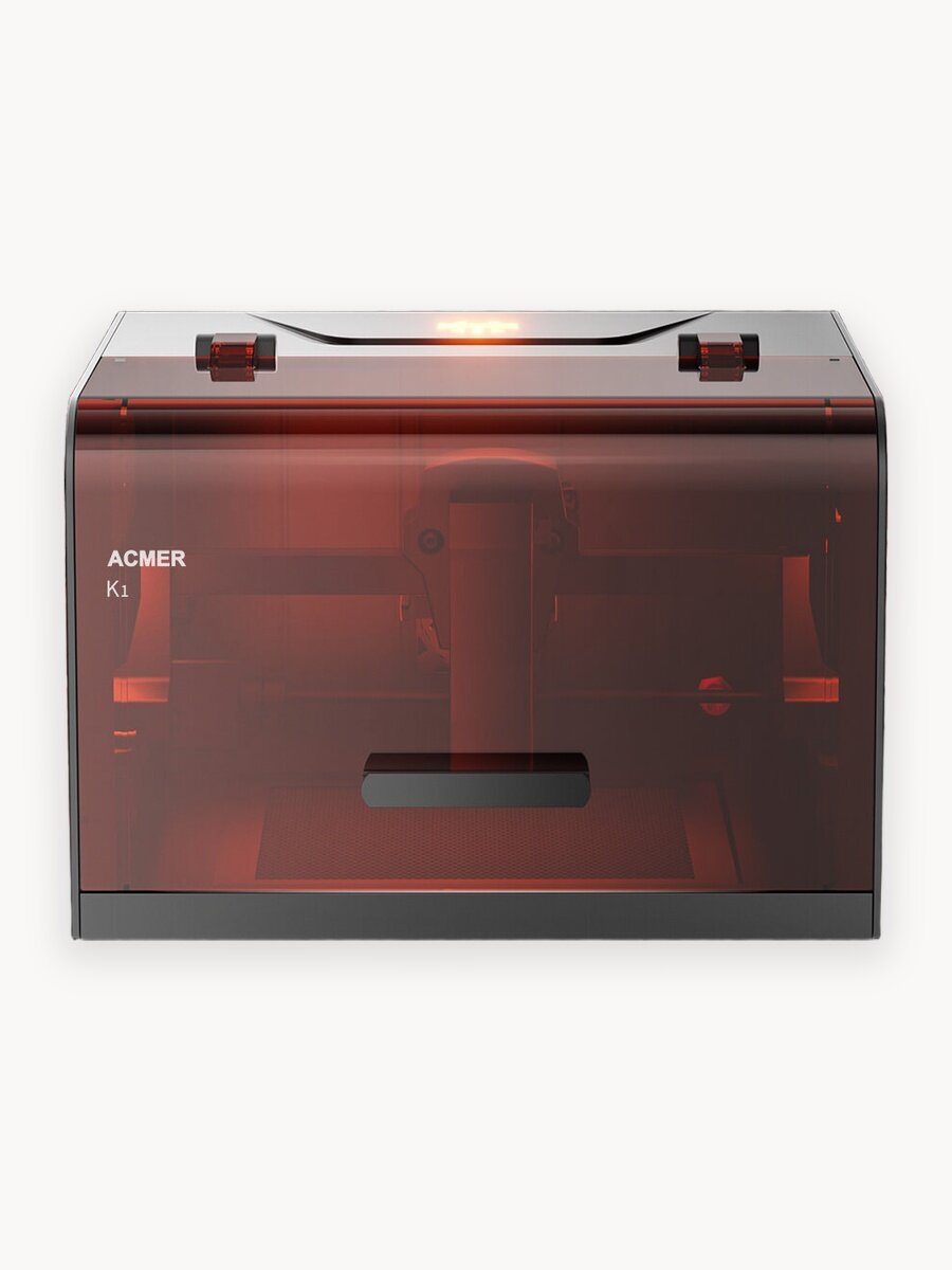 Лазерный гравер ACMER K1 12 Вт, рабочая зона 150x150 мм, скорость 10000 мм/мин, дымоудаление, компактный