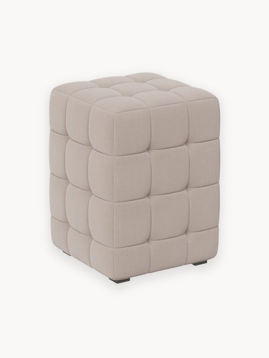 Пуф Трия Аристо Велюр Мокко светлый