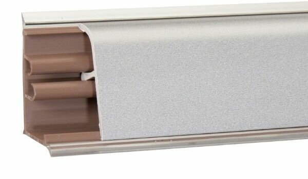 Плинтус для столешницы Korner LB37 с кабель-каналом мягкий край 24х38x3000мм ПВХ