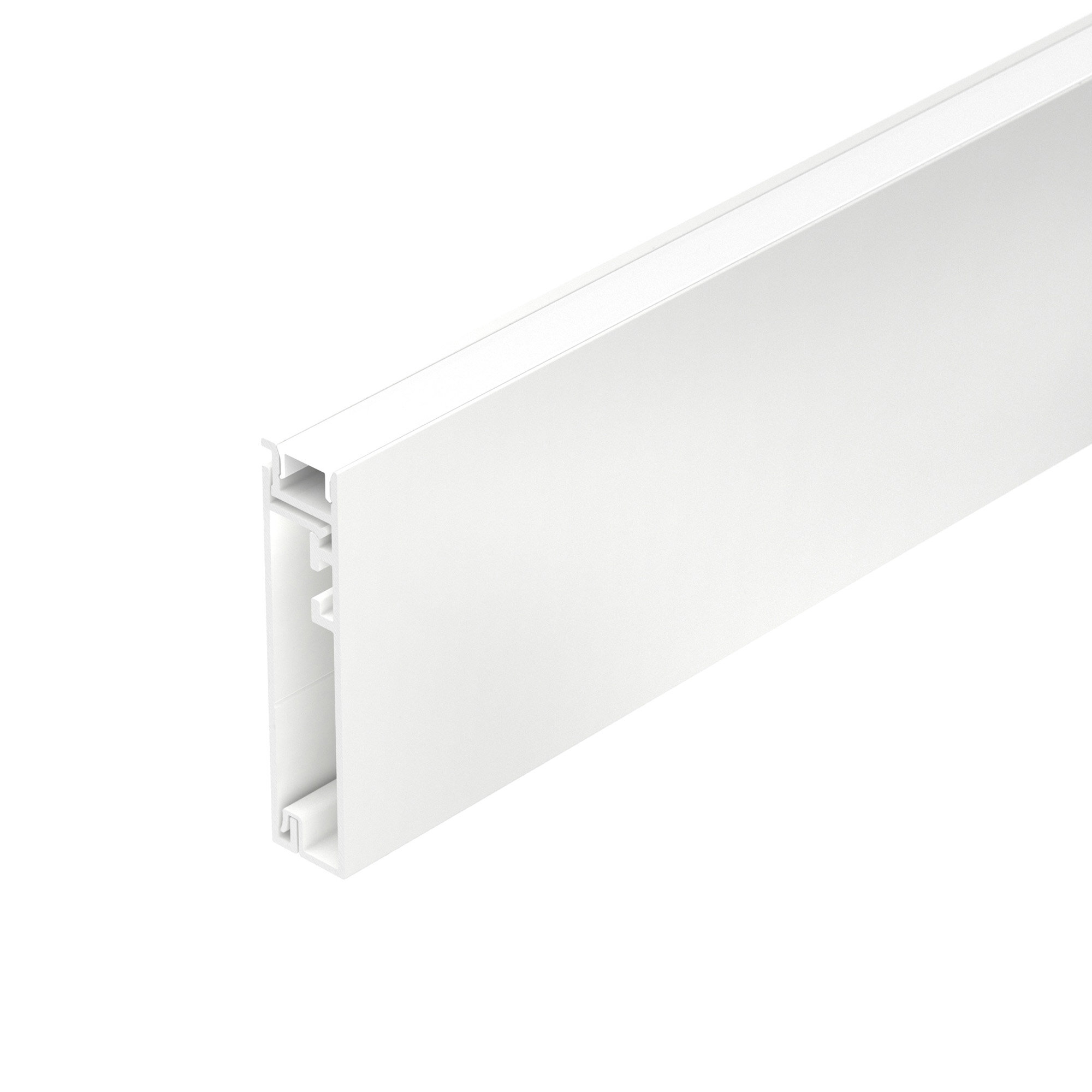 Профиль для светодиодной ленты Arlight Профиль PLINTUS-H55-2000 WHITE (Arlight, Алюминий), 2м