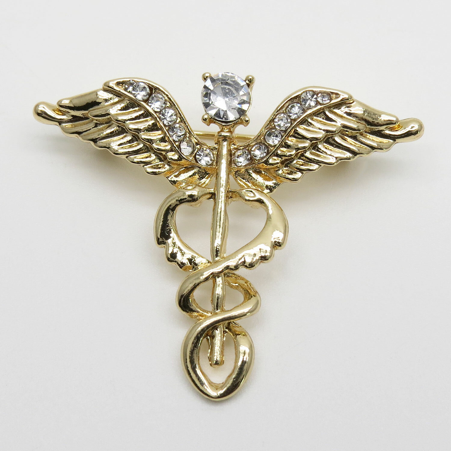 Брошь, стразы