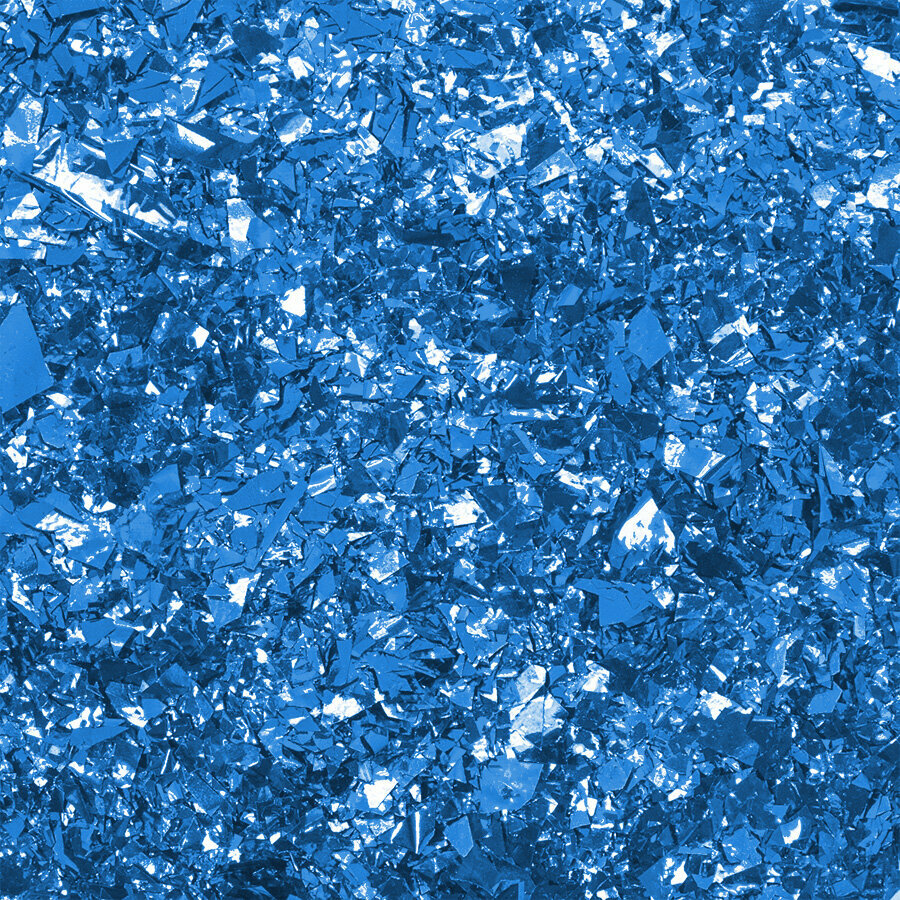 Конфетти дробленые Ярко-голубой, Металлик, 20 г.