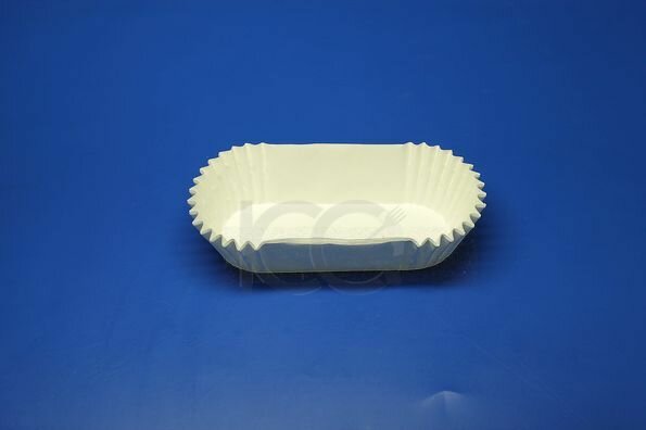 Капсулы бумажные овал 83х33х22мм уп/1000шт белые /формы бумажные/ тарталетки бумажные