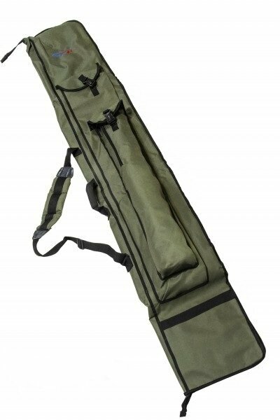 Чехол на 3 карповых удилища 205 см с карманом для катушек