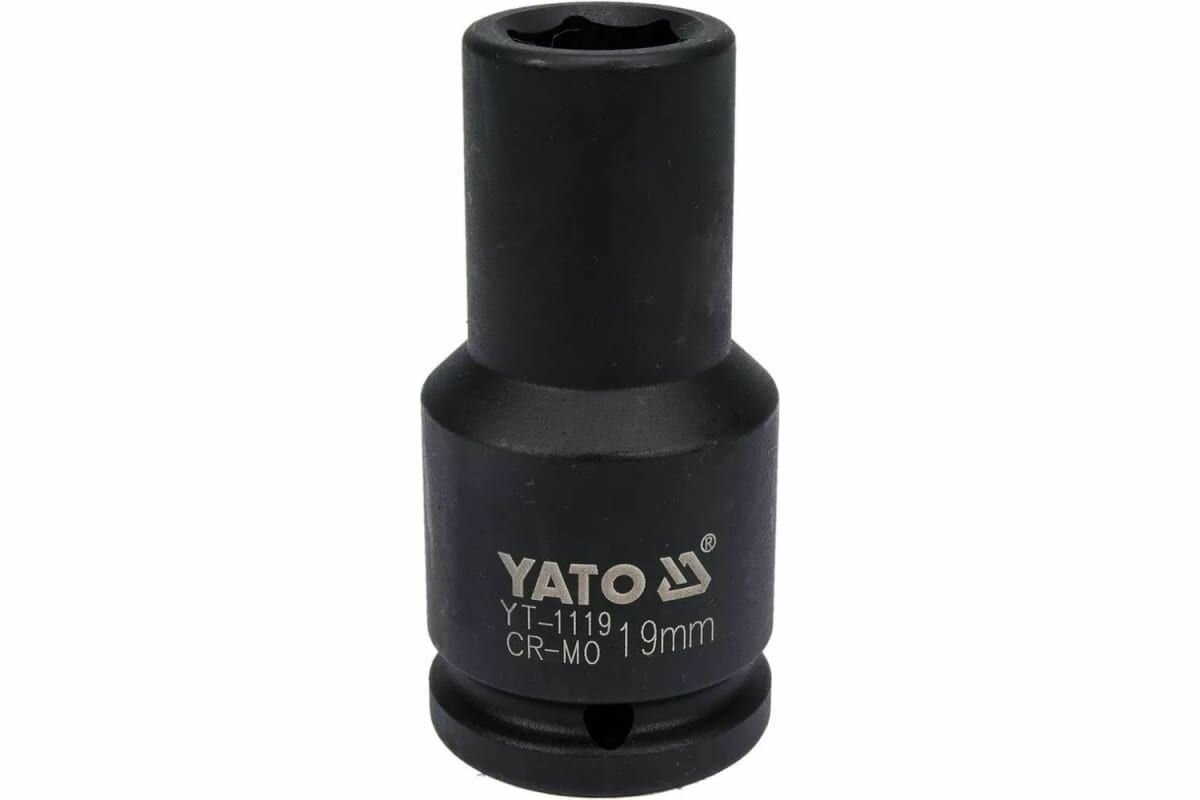 Головка ударная глубокая, 19 мм, 6 гр, 3/4 inch YATO арт. YT-1119