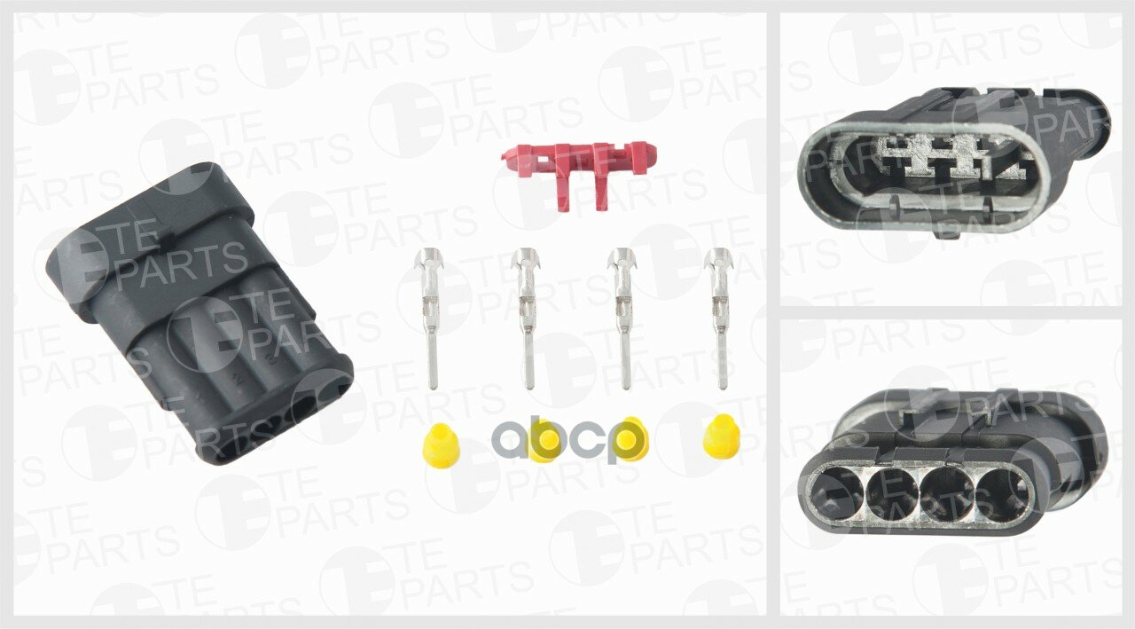 Разъем IVECO электрический (4-х контактный) (ответная часть 7811032) TE PARTS TE PARTS арт. 7811046
