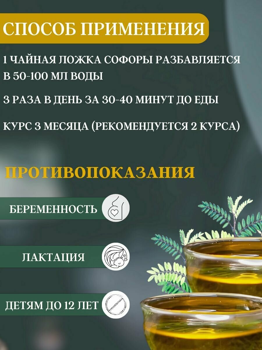 Настойка софоры японской "Благодея-Алтай" 100 мл, пластиковая бутылка — фото 1