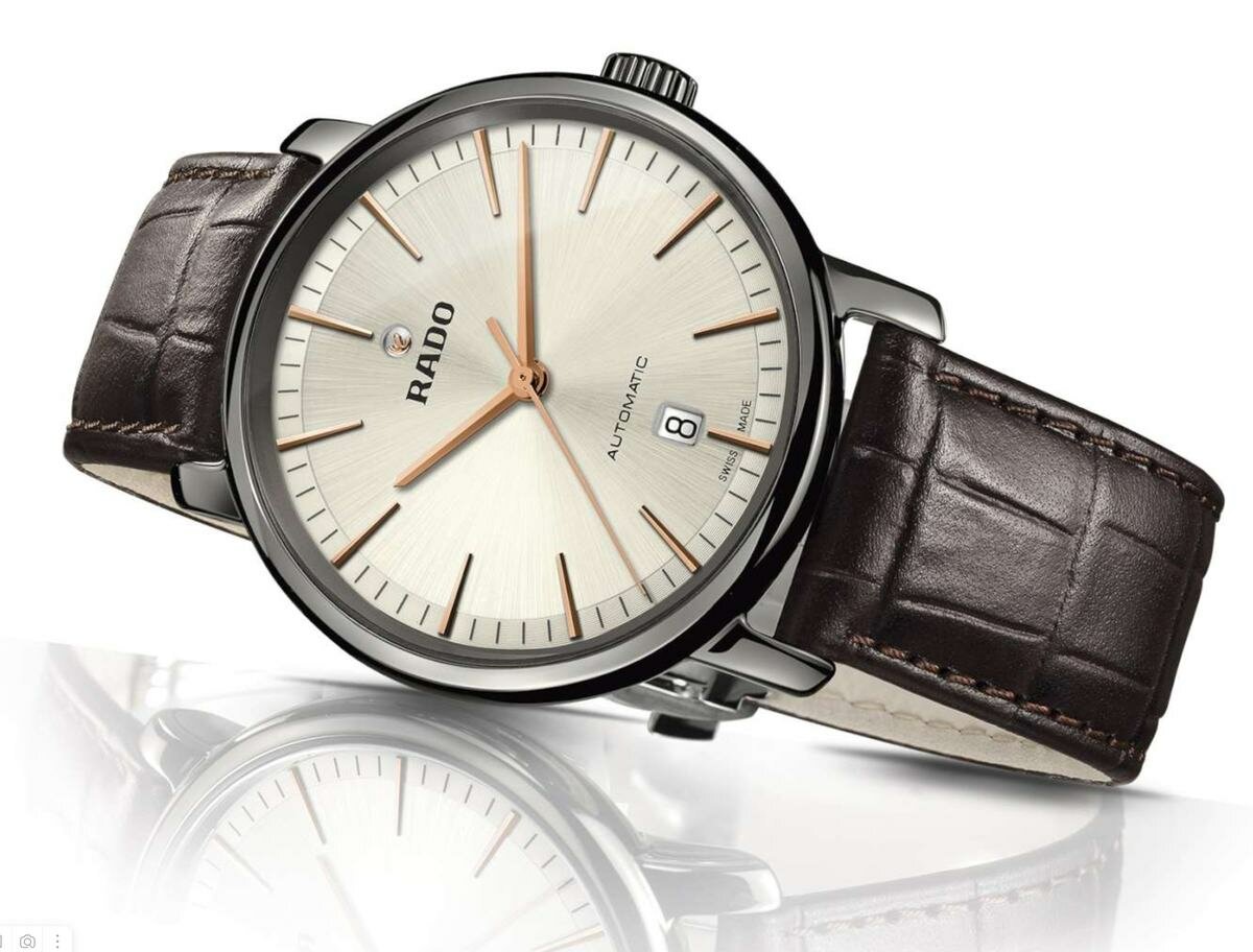 Наручные часы RADO, серебристый/коричневый — фото 1