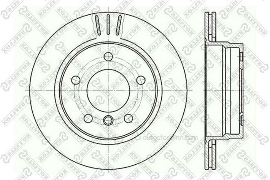 STELLOX 60201535VSX диск тормозной задний!\ BMW E36/E46 1.6-2.0D M47/M50/M52 98>, Brilliance