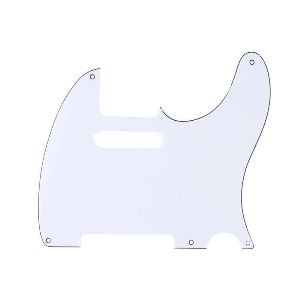 MX1410WH Пикгард для гитары Fender Telecaster, 3 слоя, белая, Musiclily