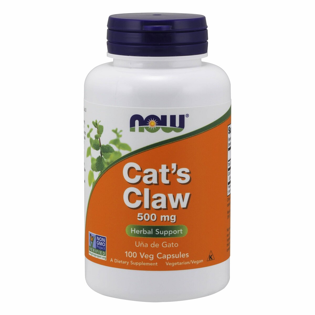 NOW Кошачий коготь 562,73мг 100 капс (CAT'S CLAW 500mg 100 VCAPS)