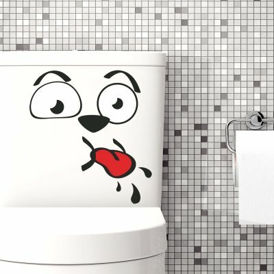 Наклейка в ванную комнату «Рожица»