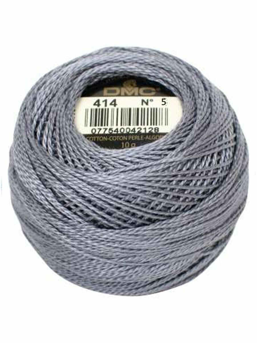 Мулине DMC Cotton Perle #5 (цвет: 0414, 45 м, артикул 116-5)