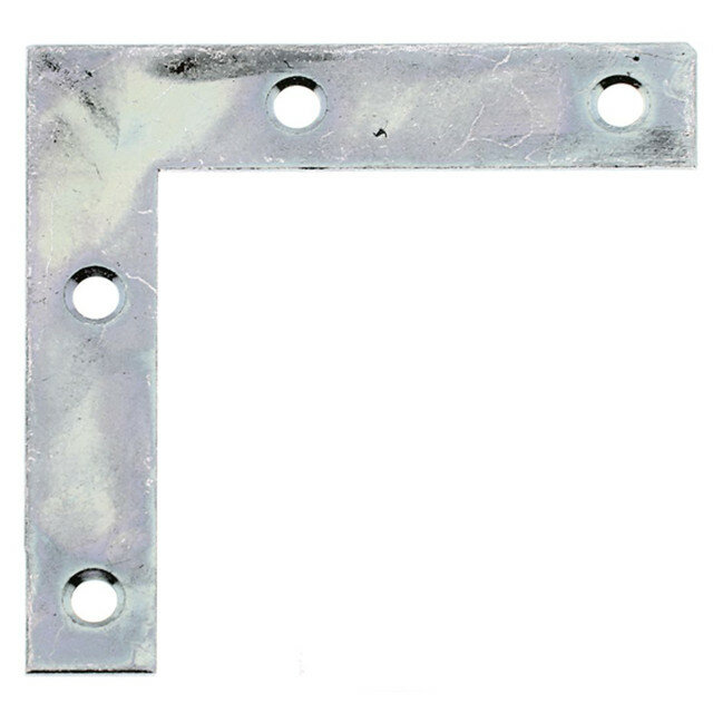 Уголок плоский крепежный оцинкованный 50x50x10 мм для монтажа и крепления конструкций
