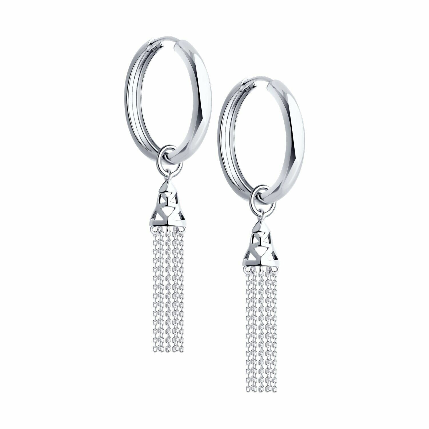 Серьги, серебро, 925 проба