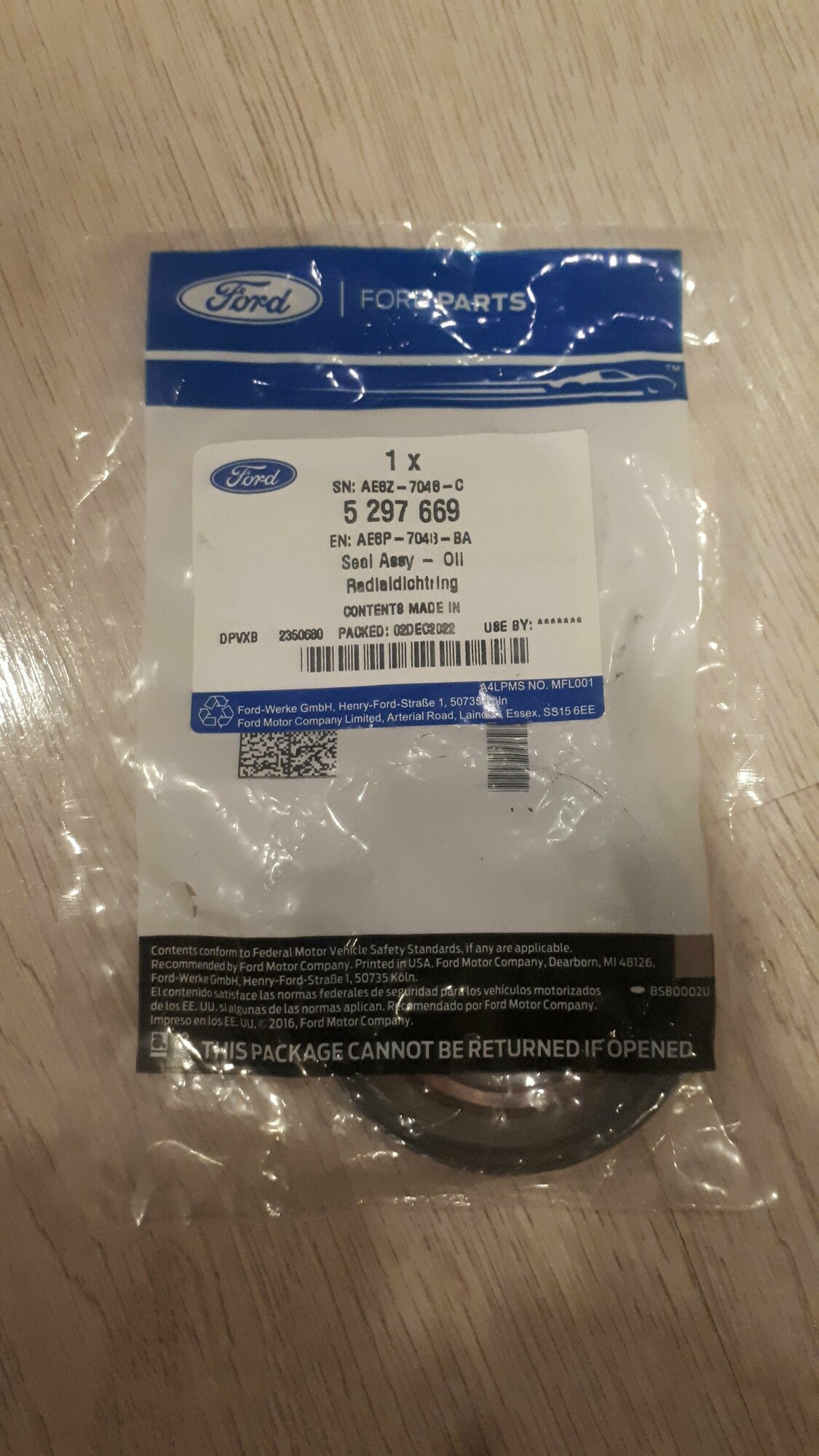 Сальник первичного вала dcps Ford 5297669
