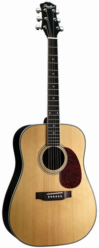 Acoustic guitar Peerless PD-55E - Dreadnought acoustic guitar with laminated rosewood body, mahogany neck and rosewood fretboard. Built-in Fishman Prefix Plus-T pickup system.