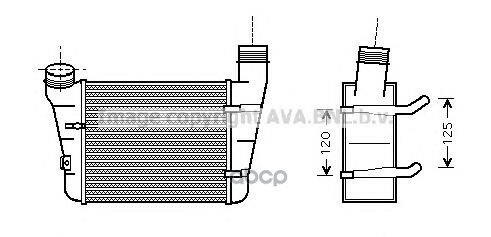 Радиатор интеркулера Ava арт. AIA4221