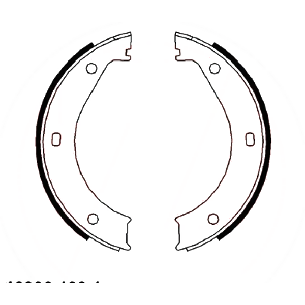 ZIMMERMANN 10990.103.1 (34211120867 / 34211120868 / 34211120870) колодки ручника BMW (БМВ) e23 / e24 / e28 / e31 / e32 / e34 / e38 77-